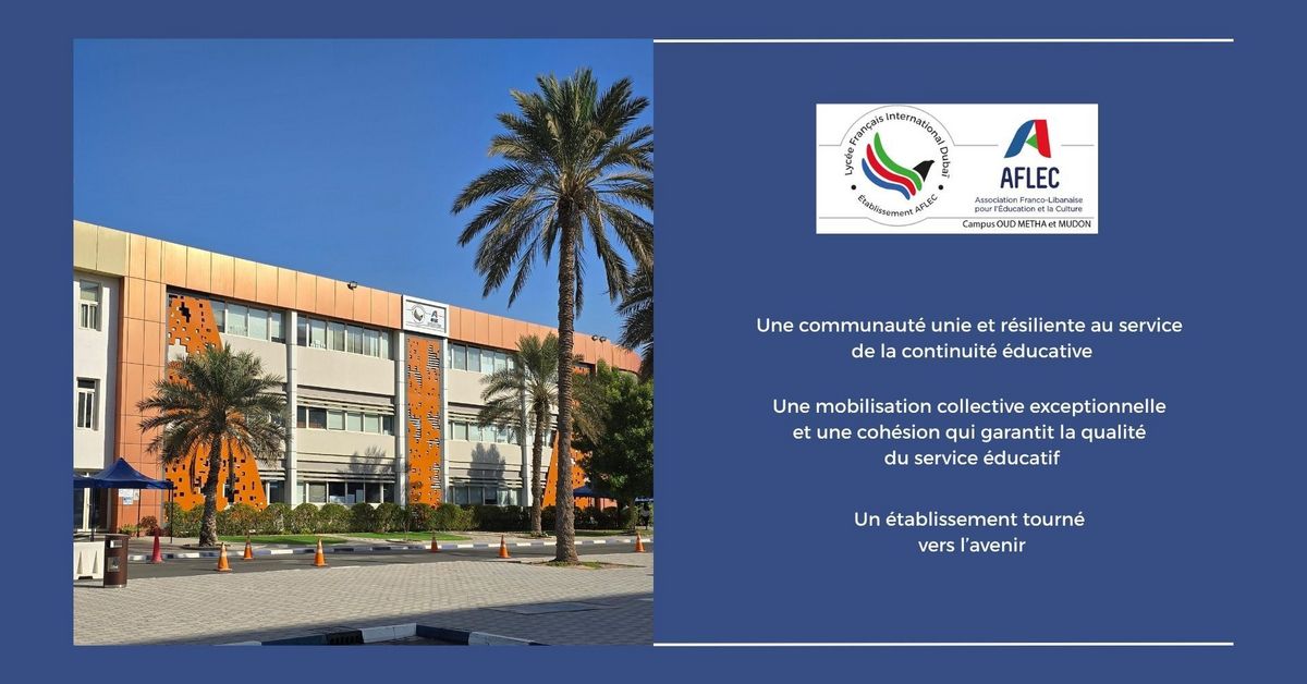 Lycée Français International AFLEC Dubai | CCI FRANCE EMIRATS ARABES UNIS